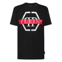 Philipp Plein Jungen T-Shirt "T-Shirt Rundhalsausschnitt Ss"02, schwarz, Gr. XL, Obermaterial: 100% Baumwolle, Shirts