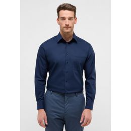 Eterna Herren Langarmhemd "MODERN FIT", blau, Gr. 41, 100% Baumwolle, Hemden, NON IRON (b&uuml;gelfrei)