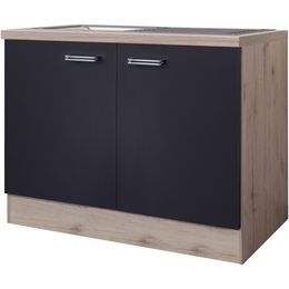 Sp&uuml;lenschrank Flex-Well, B:100cm H:86cm T:57cm, grau, K&uuml;che, Schr&auml;nke, "Antigua", (B x H x T) 100 x 86 x 60 cm, inkl. Einbausp&uuml;le