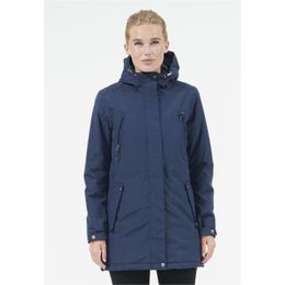 WHISTLER Damen Parka "Basta W Long W-PRO 10000", blau, Gr. 40, unifarben, 100% Polyester, Jacken, mit wasser- und winddichter Membran