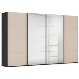 Schwebet&uuml;renschrank Rauch, B:360cm H:223cm T:68cm, beige, Holzwerkstoff, Schr&auml;nke, "Kleiderschrank Schrank Garderobe Schlafzimmerschrank SCALE-FYRA",