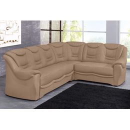 Sit & More Ecksofa SIT & MORE, B:265cm H:94cm T:215cm, braun, Luxus-Microfaser ALTARA NUBUCK (100% Polyester);SOFTLUX-Kunstleder;NaturLEDER (echtes
