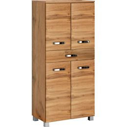 Midischrank Welltime, B:60cm H:135cm T:35cm, braun, Badezimmer, Schr&auml;nke, "Ravenna"