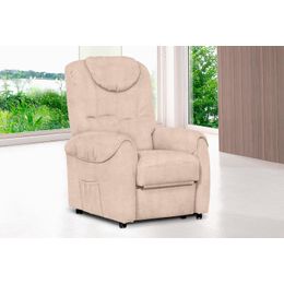 Sit & More TV-Sessel SIT & MORE, B:75cm H:110cm T:92cm, beige, Kunstleder SOFTLUX;Luxus-Microfaser ALTARA NUBUCK (100% Polyester);Luxus-Microfaser ALTARA NUBUCK