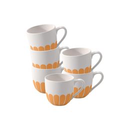 Villeroy & Boch VILLEROY & BOCH Espressotasse "Espressotassen Fleur Couleur 70 ml 6er Set", &Oslash; 8,5cm x 6cm, 70ml, 6, gelb, Trinkgef&auml;&szlig;e, Sp&uuml;lmaschinenfest,