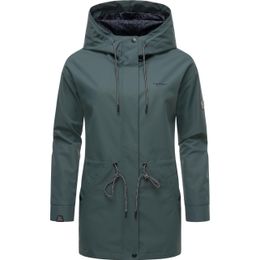 Ragwear Damen Outdoorjacke "Urbanna Remake", gr&uuml;n, Gr. M, Obermaterial: 100% Polyester; Innenfutter: 100% Polyester, Jacken, Wasserdichte