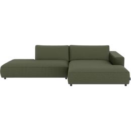 Ecksofa Musterring, B:330cm H:81cm T:190cm, gr&uuml;n, 100% Polyester, Wohnzimmer, Sofas, "Lucia", verschiedene Farben, gro&szlig;er Longchair mit Armlehne,