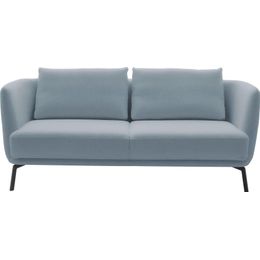 Sch&ouml;ner Wohnen Kollektion 2,5-Sitzer, B:190cm H:71cm T:91cm, blau, SCH&Ouml;NER WOHNEN-KOLLEKTION, 16% Baumwolle, 79% Polyester, 5% Polyacryl, Sofas, "Pearl, hochwertig und