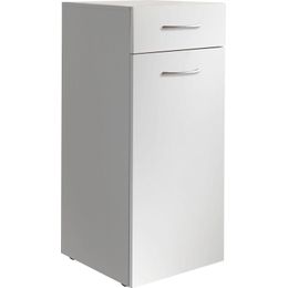 Kombikommode wimex, B:40cm H:98cm T:40cm, wei&szlig;, Holzwerkstoff, Spanplatte, Schlafzimmer, Sideboards, "Multiraumkonzept", Schubk&auml;sten auf