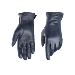 Pearlwood Damen Lederhandschuhe "PAM", blau, Gr. 7, unifarben, Schafsleder, Handschuhe, weiches Fleece-Innenfutter, Temperaturregulierend,