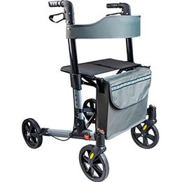 Bischof Rollator, grau, B:60,5cm H:94,3cm T:80cm, Rollatoren, 2-fach faltbar, SGS gepr&uuml;fte Sicherheit