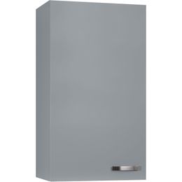 H&auml;ngeschrank KOCHSTATION, B:50cm H:89,6cm T:34,9cm, grau, K&uuml;che, Schr&auml;nke, "KS-Cara", Breite 50 cm