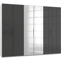 Kleiderschrank wimex, B:300cm H:236cm T:58cm, wei&szlig;, Schlafzimmer, Schr&auml;nke, "Level by fresh to go", mit Glas- und Spiegelt&uuml;ren