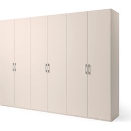 Dreht&uuml;renschrank, B:301cm H:223cm T:60cm, beige, SET ONE BY Musterring, Holzwerkstoff, Schr&auml;nke, "Henderson", in 2 Breiten, inkl. Fachb&ouml;den und
