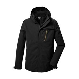 Killtec Herren 3-in-1-Funktionsjacke "KOW 6 MN JCKT", schwarz, Gr. M, Oberstoff: 100% Polyester, Futter: 100% Polyester, Jacken, 3 in 1