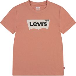 LEVI'S KIDS Jungen T-Shirt "LVB BATWING TEE", orange, Gr. 16, bedruckt, Single Jersey, Obermaterial: 60% Baumwolle, 40% Polyester, Shirts, for BOYS