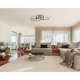 Globo LIGHTING LED Deckenleuchte "SAPENA", schwarz, Wohnzimmer, Leuchten, Deckenlampe/beweglich/3000K/LxBxH: 614x341x93mm