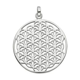 Kettenanh&auml;nger Jobo "Anh&auml;nger Ornament rund 30 mm", silber 925, Schmuckanh&auml;nger, Damen, Silber 925 (Sterlingsilber), Kettenanh&auml;nger, 925 Silber rhodiniert