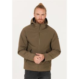 WEATHER REPORT Herren Outdoorjacke "Brennon", gr&uuml;n, Gr. XL, unifarben, 90% Polyester, 10% Elasthan, Jacken, mit 15.000 mm Wassers&auml;ule