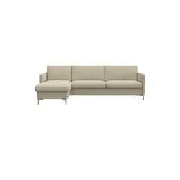 Ecksofa FLEXLUX, B:247cm H:85cm T:92cm, beige, Wohnzimmer, Sofas, "Fiore, super Sitzkomfort durch Kaltschaum im Sitz, L-Form", schmale Armlehnen,