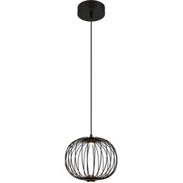 Globo LIGHTING H&auml;ngeleuchte "GALWAY", &Oslash; 30cm H: 150cm, 1 Stk.schwarz matt, Wohnzimmer, Leuchten, H&auml;ngelampe Metallst&auml;be 3 Stufen DM 30cm Esszimmer