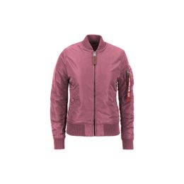 Damen Bomberjacke "MA-1 VF Vintage Fit 59 W", pink, Gr. M, Alpha Industries, Obermaterial: 100% Nylon; Futter: 100% Nylon; F&uuml;llung: 100% Polyester,