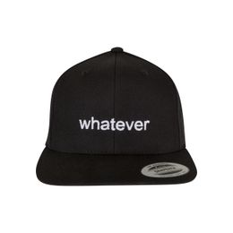 MisterTee Damen Snapback Cap "MisterTee Whatever Snapback"schwarz, wei&szlig;, 100% Baumwolle, Caps