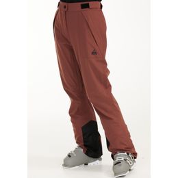 SOS Damen Skihose "Alta", rot, Gr. S, mehrfarbig, unifarben, 100% Polyester, Hosen, mit praktischen Rei&szlig;verschlusstaschen