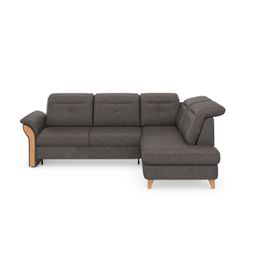 Ecksofa Home Affaire, B:269cm H:92cm T:200cm, grau, Luxus-Microfaser Euphora 100% Polyester, ;Easy Care: 98% Polyester, 2% Polyamid;Luxus-Microfaser