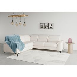 Sit & More Ecksofa SIT & MORE, B:251cm H:85cm T:231cm, beige, 100% Polyester, Wohnzimmer, Sofas, "Sinatra L-Form", optinal mit Kopfteilverstellung und