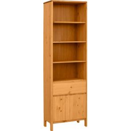 Hochschrank OTTO products, B:60cm H:193cm T:34,2cm, beige, Massivholz, Badezimmer, Schr&auml;nke, "Jorrick", Breite 60 cm, Massivholz Kiefer mit Bio
