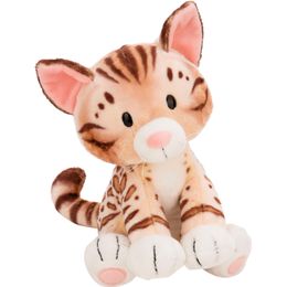 Nici Kinder Kuscheltier "Homies GREEN, Katze Bengal 25 cm sitzend", braun, B:17cm H:25cm L:25cm, Pl&uuml;schfiguren