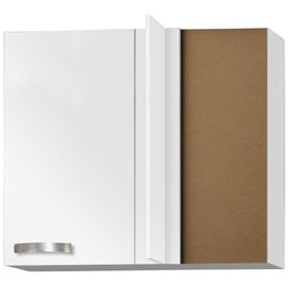 Eckh&auml;ngeschrank Optifit, B:85cm H:70,4cm T:34,9cm, wei&szlig;, Holzwerkstoff, K&uuml;che, Schr&auml;nke, "Ole"
