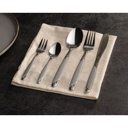 King Besteck-Set "&raquo;Kochmann&laquo;", 31, silber, Essbesteck-Sets, 2,5 mm, Edelstahl 18/0, inkl. Besteck-Etui, f&uuml;r 6 Personen