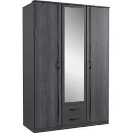 Kleiderschrank wimex, B:135cm H:198cm T:58cm, grau, Schlafzimmer, Schr&auml;nke, "Duo"