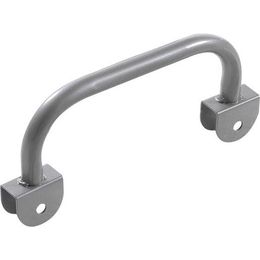 B&uuml;gelgriff Vipack, B:2,4cm H:8,5cm L:24cm, grau, Metall, Griffe, "Pino, Metall-Haltegriffe zur nachtr&auml;glichen Montage am Bett", kann bei Betten der