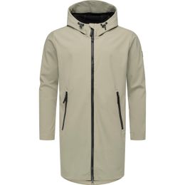 Ragwear Herren Softshellparka "Shellwie Long", gr&uuml;n, Gr. M, Fleece, Au&szlig;enmaterial: 92% Polyester, 8% Elasthan; Innenmaterial: 100% Polyester, Jacken,