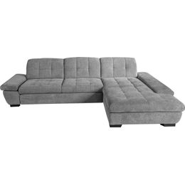 Ecksofa Alina, B:297cm H:90cm T:204cm, grau, Wohnzimmer, Sofas, "Salima", Inklusive R&uuml;ckenlehnenverstellung