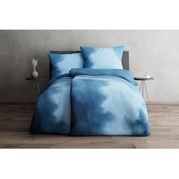 Bettw&auml;sche Grund, blau, Satin, Obermaterial: 100% Baumwolle, Bettw&auml;sche, "Paradi Bettw&auml;sche", Aus 100% Baumwollsatin gefertigt