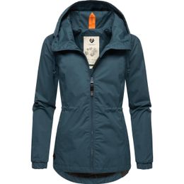 Ragwear Damen Outdoorjacke "Danka", blau, Gr. XXXL, Au&szlig;enmaterial: 100% Polyester; Innenfutter: 100% Polyester, Jacken, Wasserdichte &Uuml;bergangsjacke