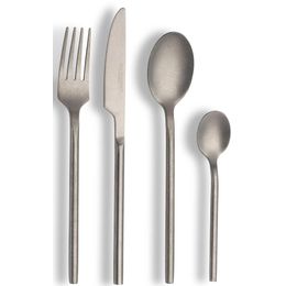 ECHTWERK Besteck-Set "Bari", 16 Stk., silber, Essbesteck-Sets, Stonewashed