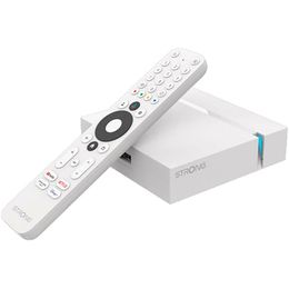 Strong Streaming-Box "LEAP-S3+V2 4K UHD Google TV", B:9,6cm H:2,3cm T:9,6cm, wei&szlig;, Streaming-Boxen, Video-Streaming: Netflix, Youtube, Amazon Prime