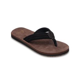 Sandale Quiksilver "Carver Suede", Herren, Gr. 10 (43), braun 2, Obermaterial:Obermaterial: 94% Wildleder/5% Textil-Nylon/1% TPR, Futter: 100% Wildleder, Laufsohle: 100% TPR;, Schuhe Sandale