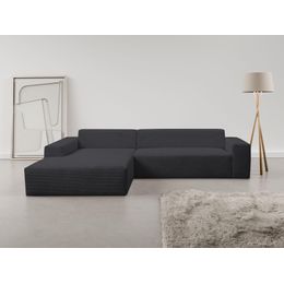Ecksofa WERK2, B:311cm H:70cm T:210cm, grau, 90% Polyester, 10% Nylon, Wohnzimmer, Sofas, "Zeus-XL, Mega-Sofa mit gro&szlig;er Sitztiefe, Stellma&szlig;e 311cm x