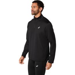 asics Herren Laufshirt "CORE LS 1/2 ZIP WINTER TOP", schwarz, Gr. XXL, Obermaterial: 94% Polyester, 6% Elasthan, Shirts