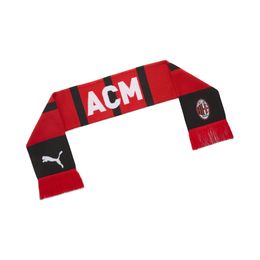 Puma Damen Schal "AC Milan Essentials Schal Unisex", rot, Obermaterial: 100% Polyacryl, Modet&uuml;cher