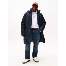 Tommy Hilfiger Big & Tall Herren Funktionsmantel "HOODED PARKA", blau, Gr. XXXL, TOMMY HILFIGER BIG & TALL, unifarben, Web, Obermaterial: 100% Polyester, M&auml;ntel, Gro&szlig;e Gr&ouml;&szlig;en