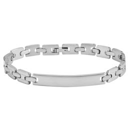 Adelia&acute;s ADELIA ́S Damen Gliederarmband "Unisex Armband &ndash; Gliederarmband aus Edelstahl 19 cm", 19cm, Edelstahlsilber, Edelstahl, Armb&auml;nder, Perfekt zum