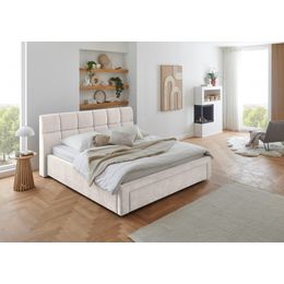 Meise M&ouml;bel Polsterbett MEISE.M&Ouml;BEL, B:209cm H:110cm L:228cmbeige, Betten, "Canyon, Breite 180cm, erh&auml;ltlich in grau oder beige", inkl. Schubkasten im Fu&szlig;teil -