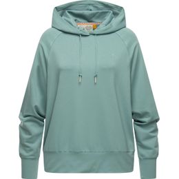 Ragwear Damen Kapuzensweatshirt "Tonna", blau, Gr. XXL, Sweatware, Material: 67% Polyester, 28% Viskose, 5% Elasthan, Sweatshirts, Moderner Damen